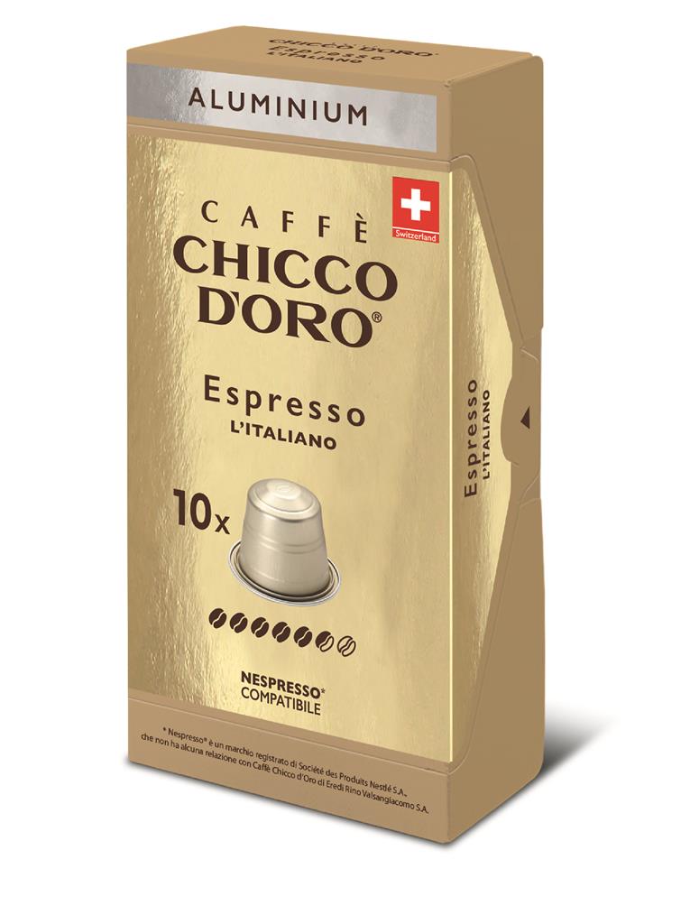 Coffee capsules Nespresso compatible Espresso Italiano ALU 10 cps Mokashop Switzerland